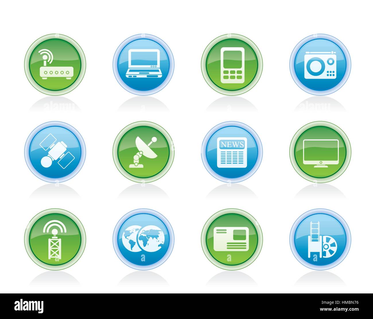 Communications transmitter Stock Vector Images - Alamy