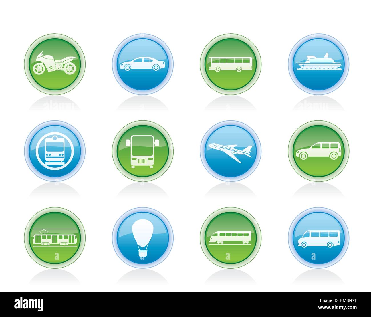Travel and transportation of people icons Stock Vector Image & Art - Alamy