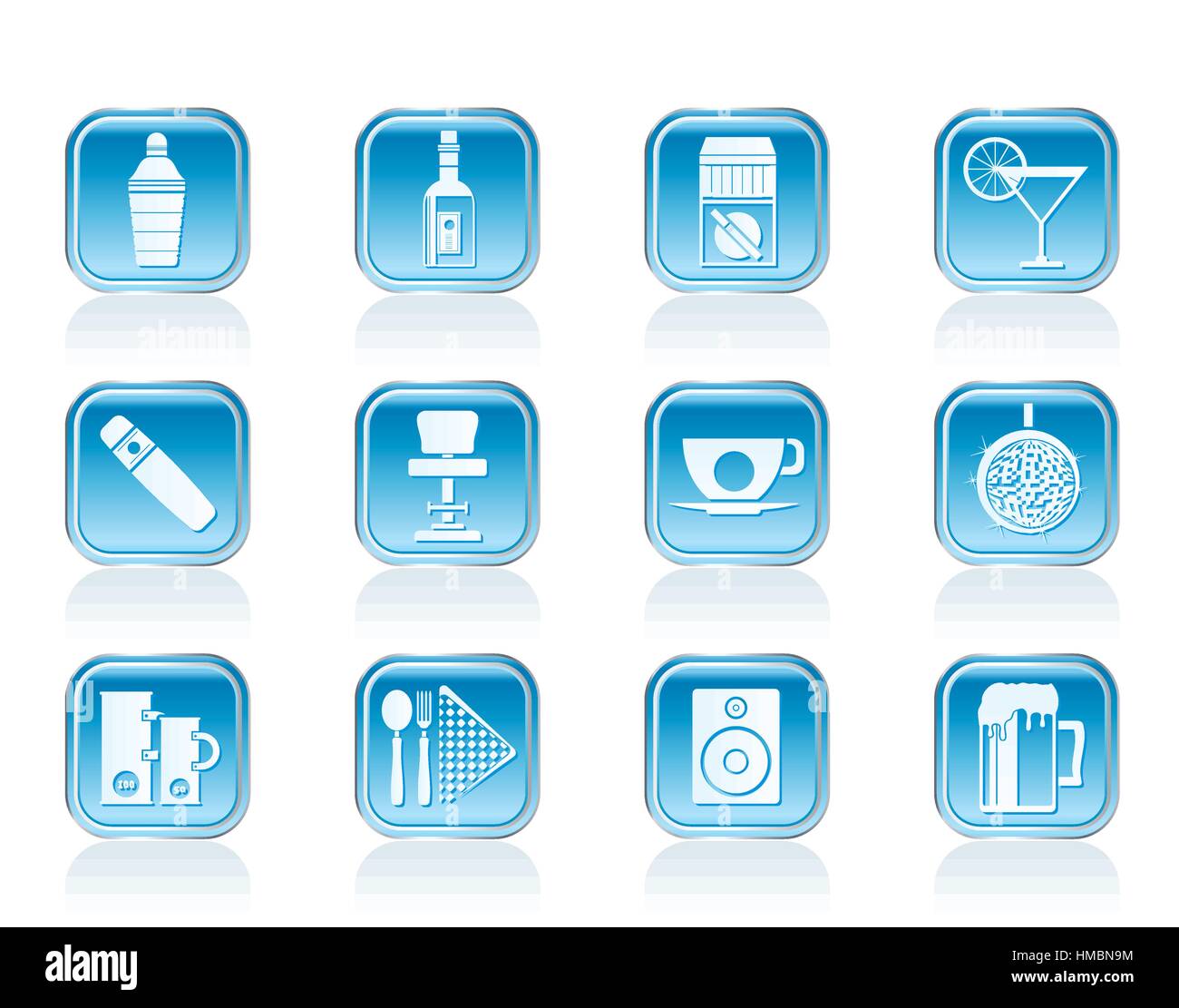 Cafe menu night Cut Out Stock Images & Pictures - Alamy