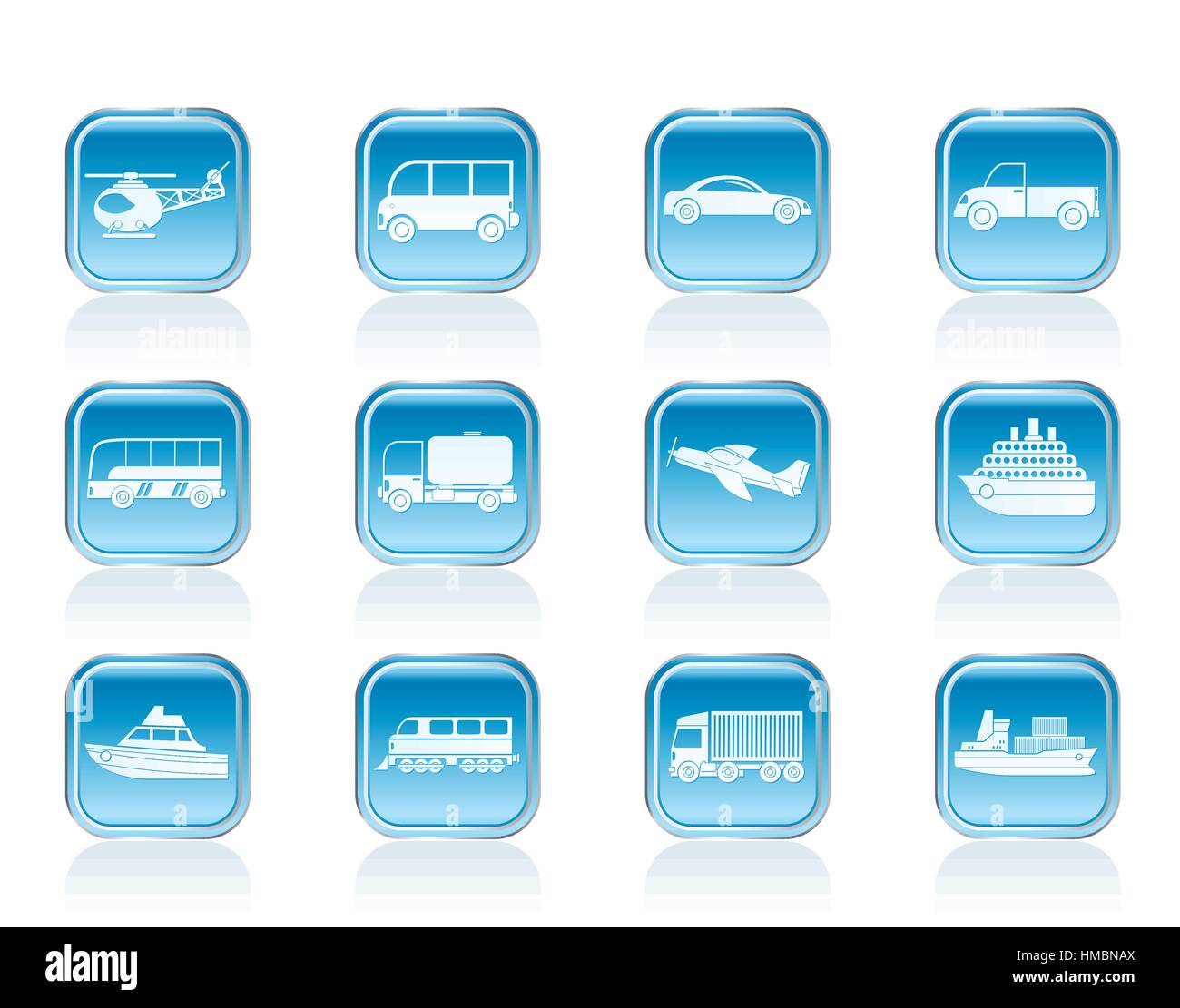 Travel and transportation icons Stock Vector Image & Art - Alamy
