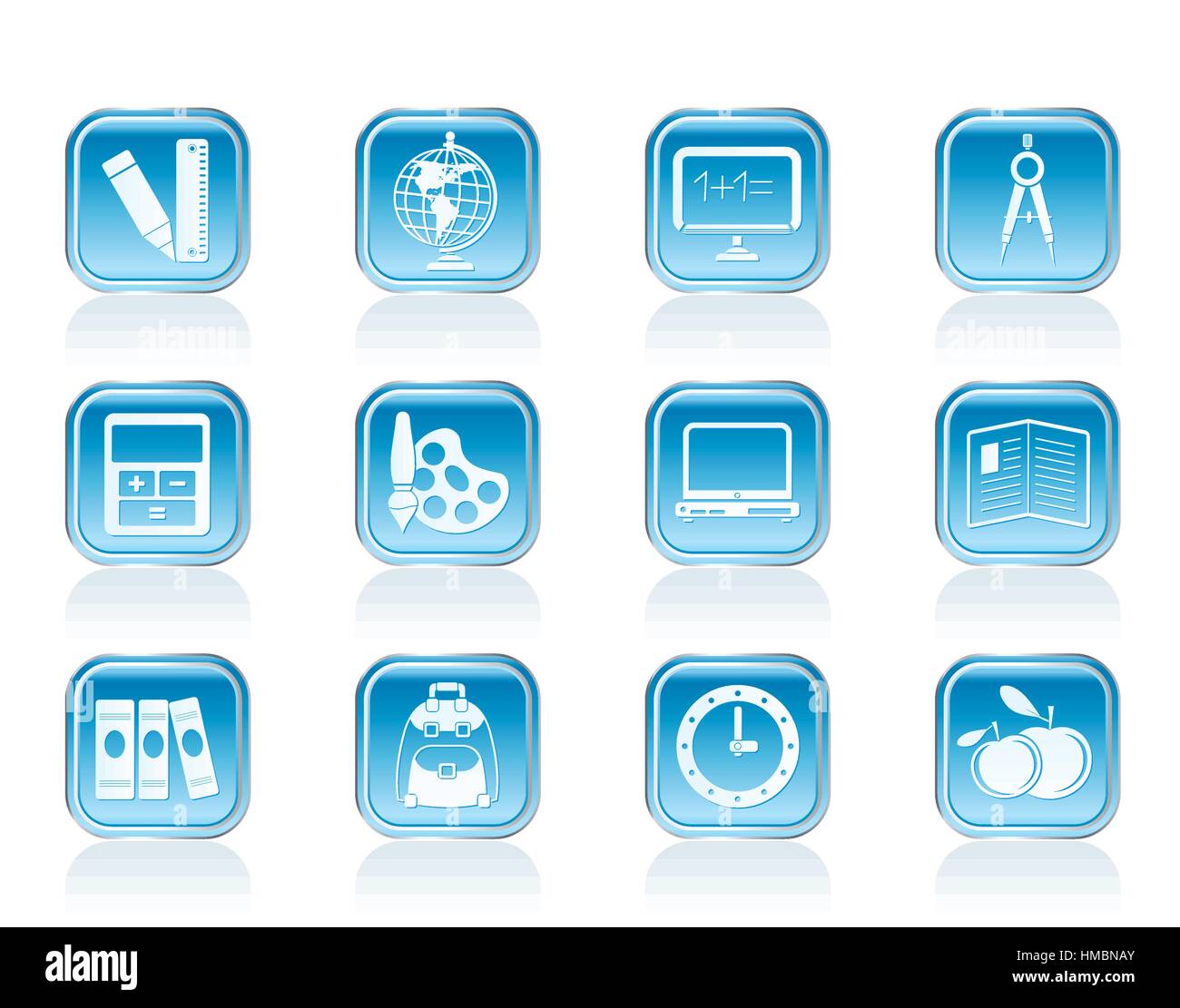 School and education icons Stock Vector Image & Art - Alamy