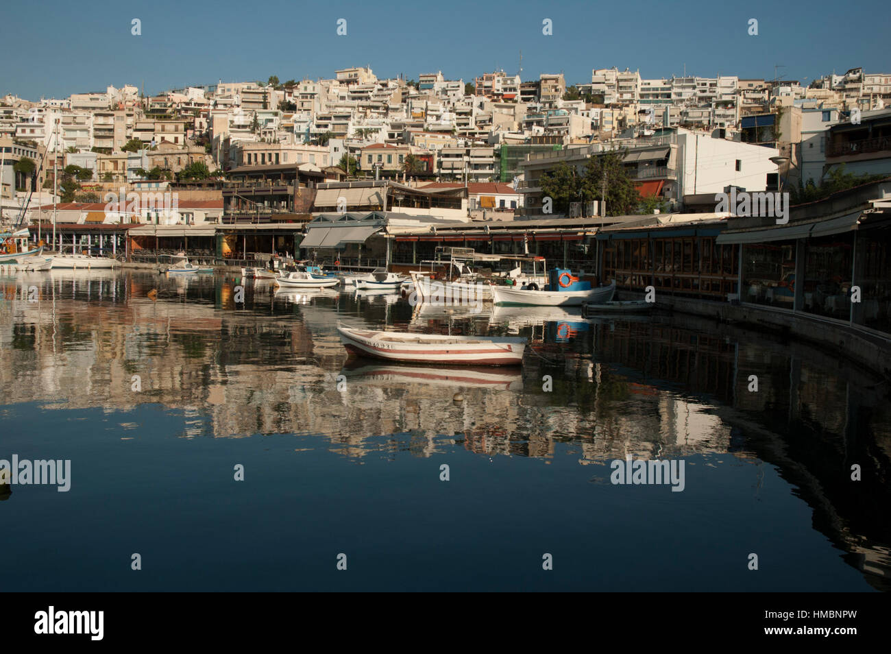 Mikrolimano harbour and yacht marina Piraeus Athens Greece Stock Photo ...