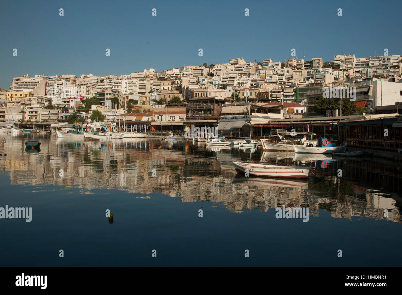 Mikrolimano harbour and yacht marina Piraeus Athens Greece Stock Photo ...
