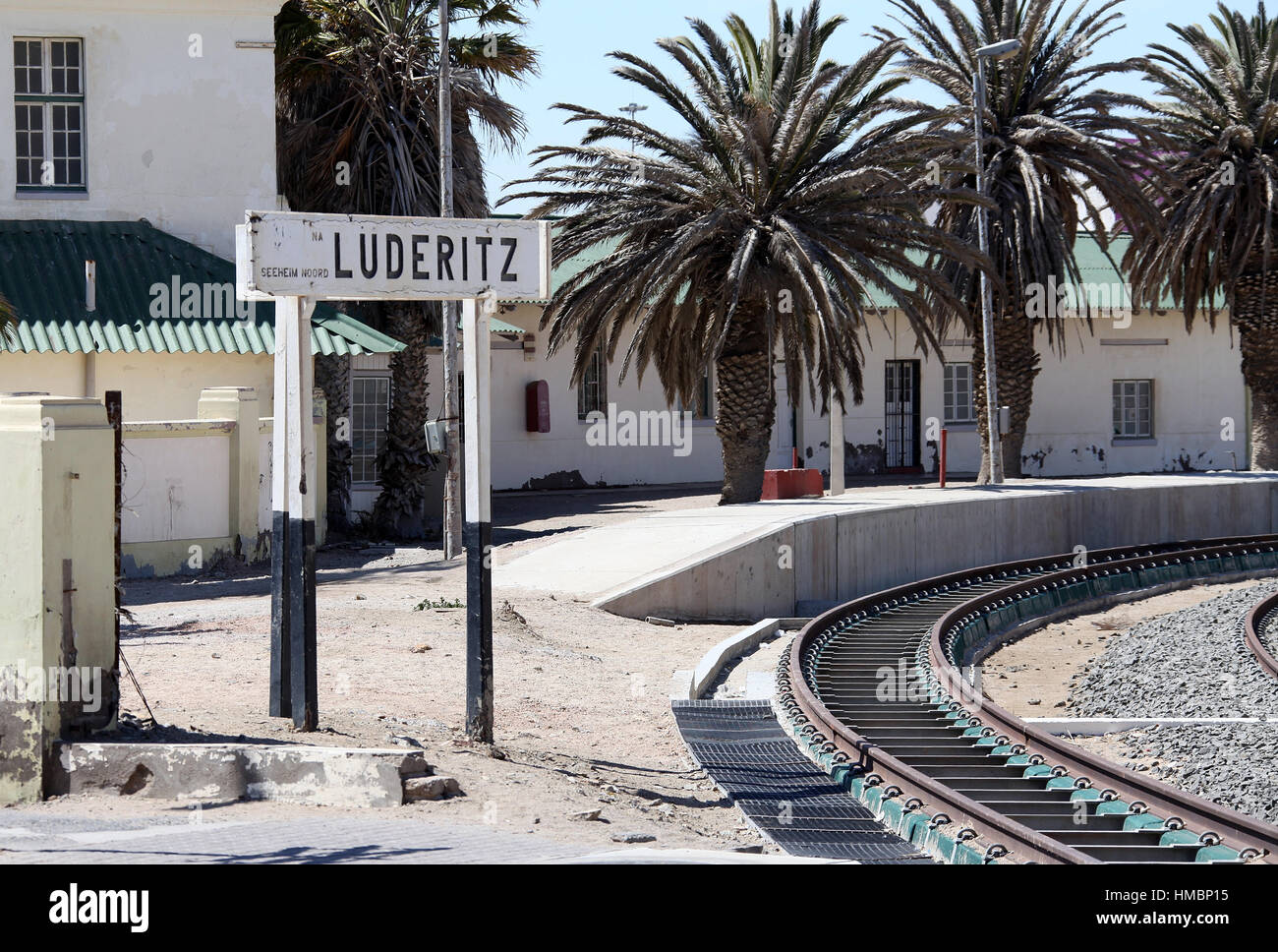 Luderitz Railway Station Stock Photo - Alamy