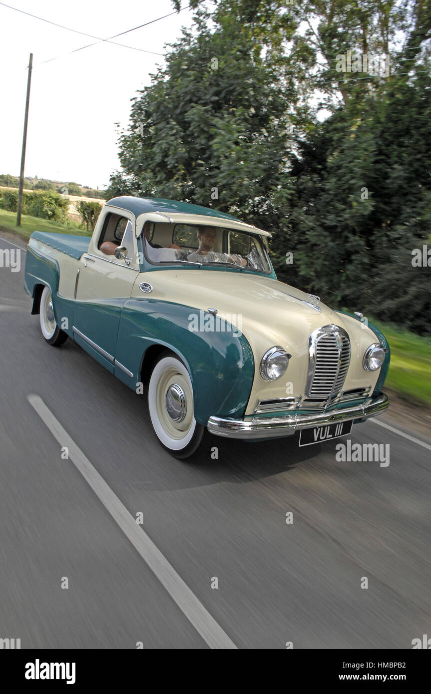Austin A70 Pickup Truck Driving Action Shot Stock Photo - Alamy