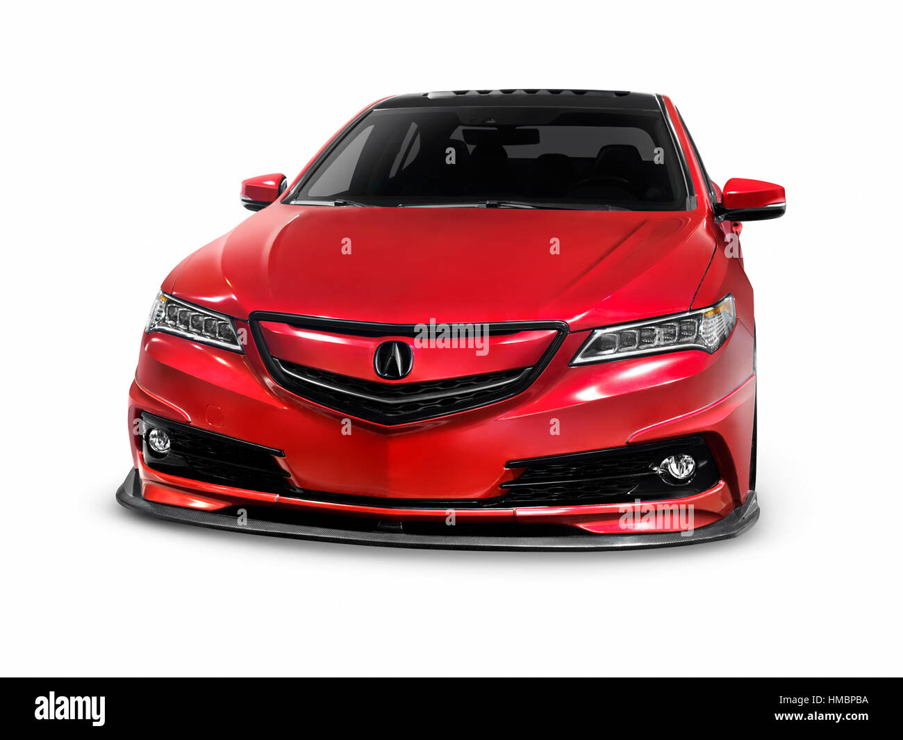 License available at MaximImages.com - Red 2016 Acura TLX Luxury Sedan ...