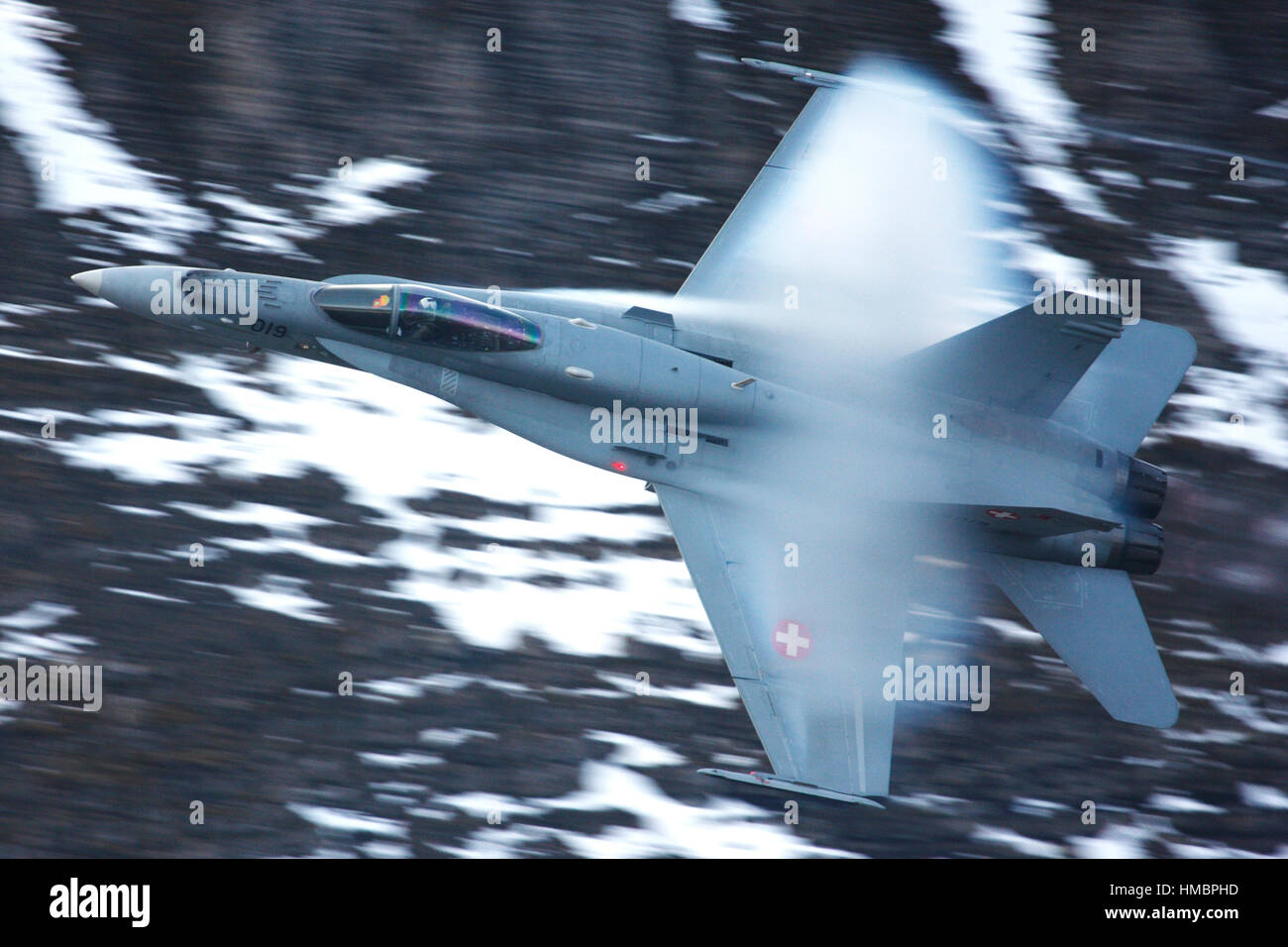 Swiss Air Force F18 Hornet Stock Photo - Alamy