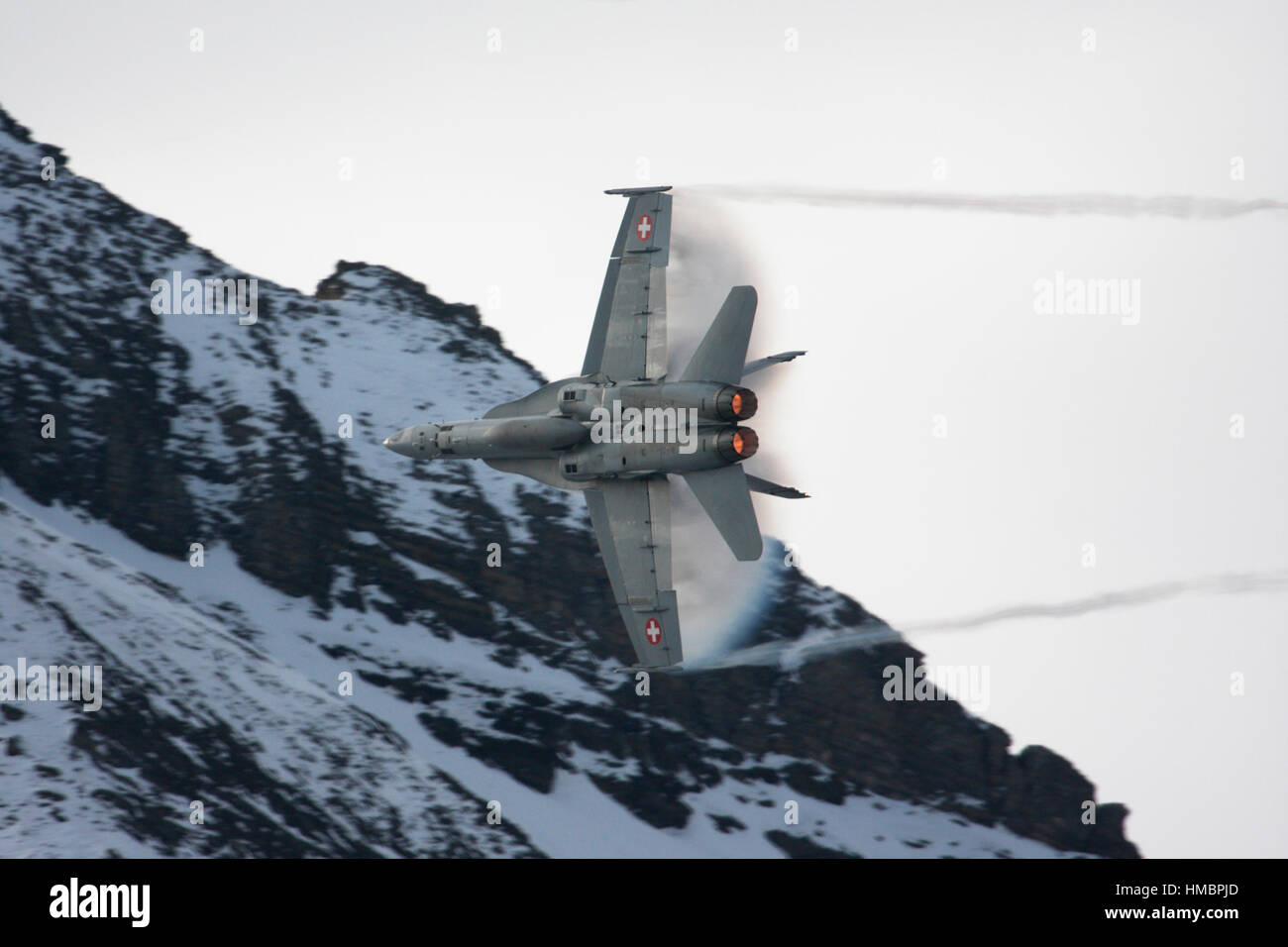 Swiss Air Force F18 Hornet Stock Photo - Alamy
