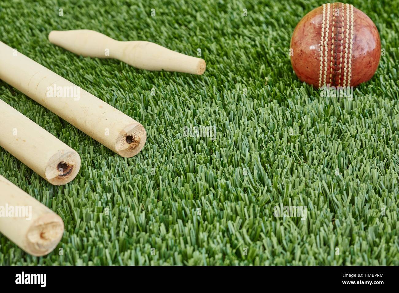 A studio photo of cricket gear on grass Stock Photo - Alamy