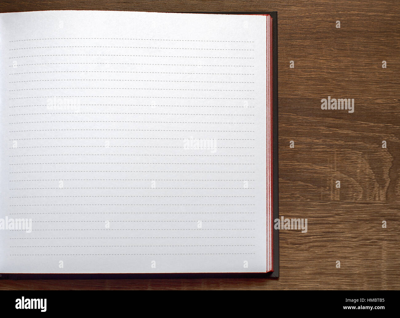 notebook on the table Stock Photo - Alamy