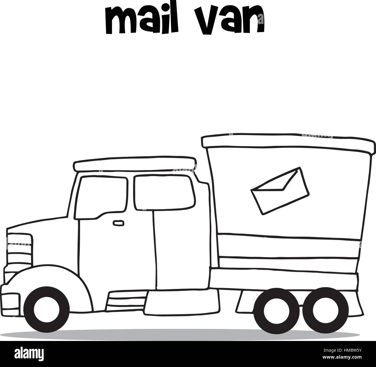 Pickup truck hand draw hi-res stock photography and images - Alamy