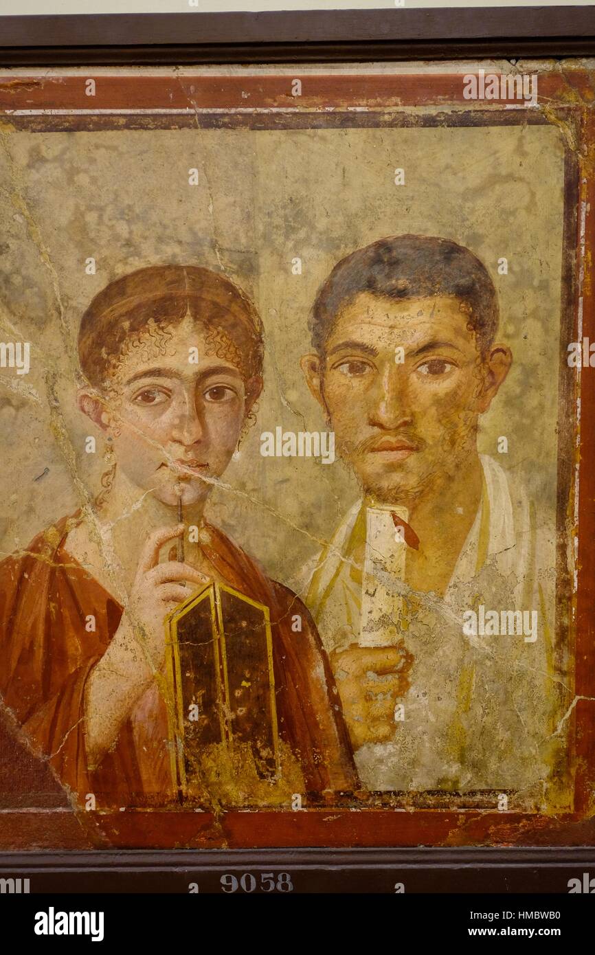 Pompeii paquius proculus and his wife hi-res stock photography and ...