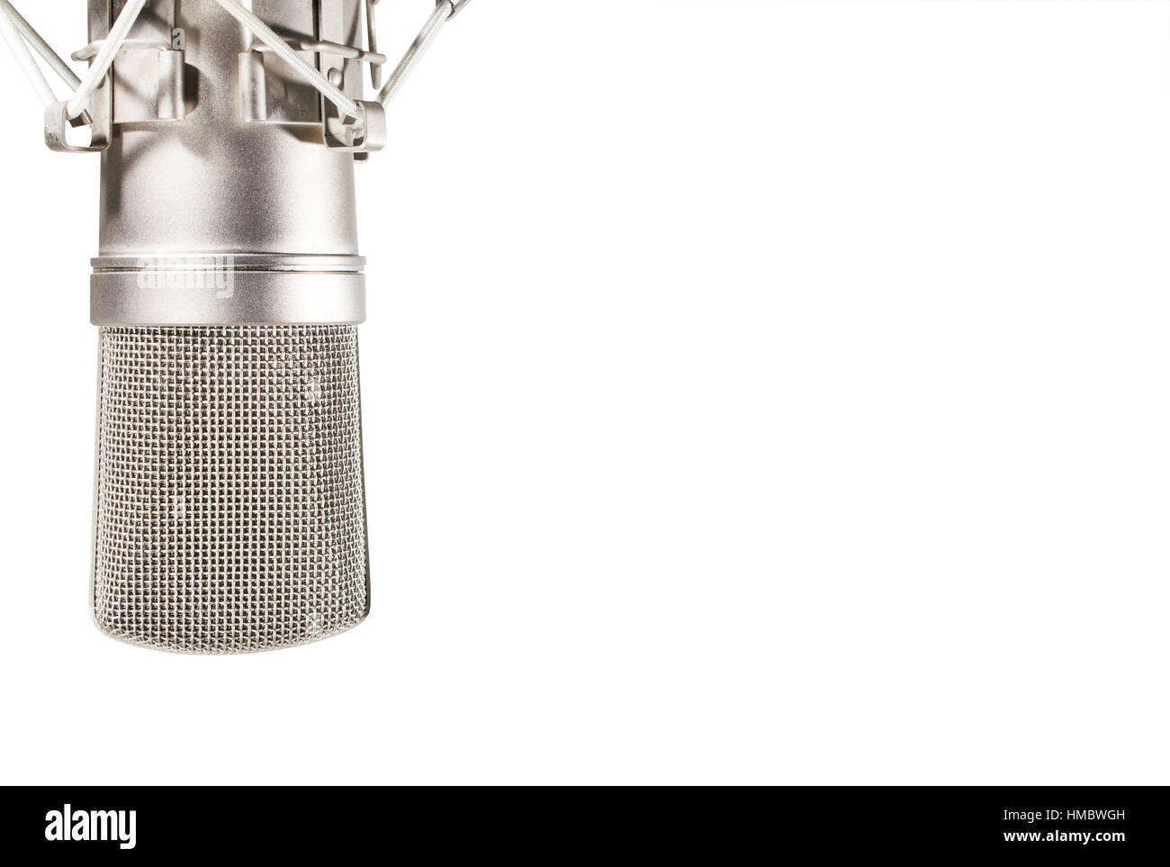 Isolated Condenser studio microphone on white background Stock Photo ...