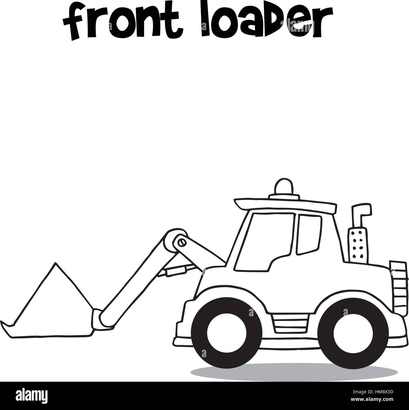 Hand draw front loader collection Stock Vector Image & Art - Alamy