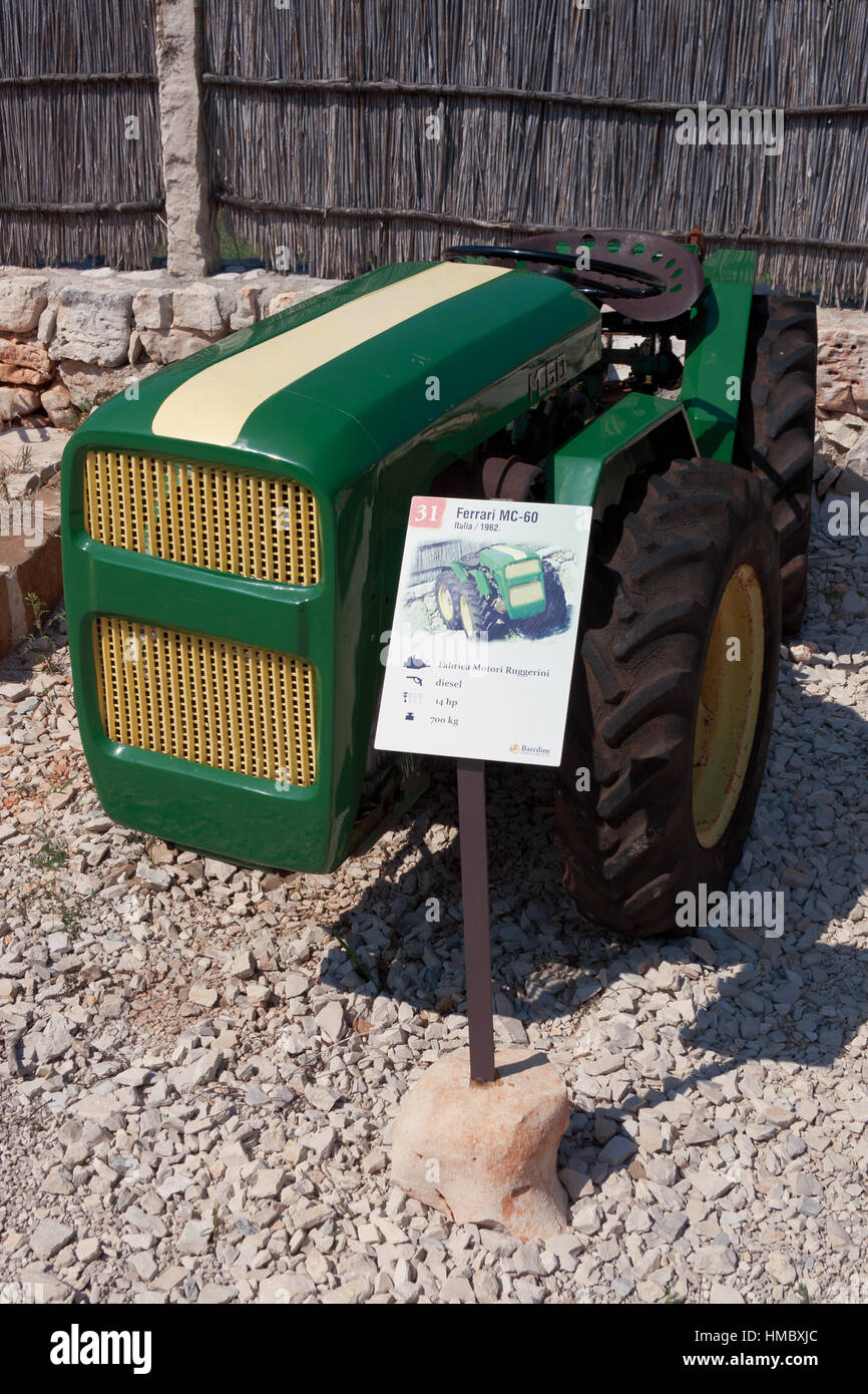 Antique tractor Ferrari MC-60 model from 1962 on display at The ...