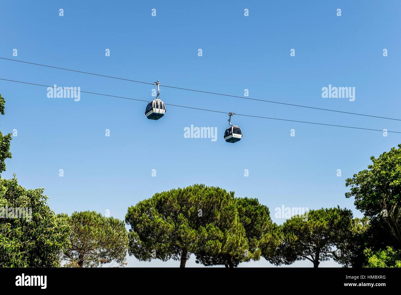 Cable car construction in Lisbon, Portugal, Europe Stock Photo - Alamy