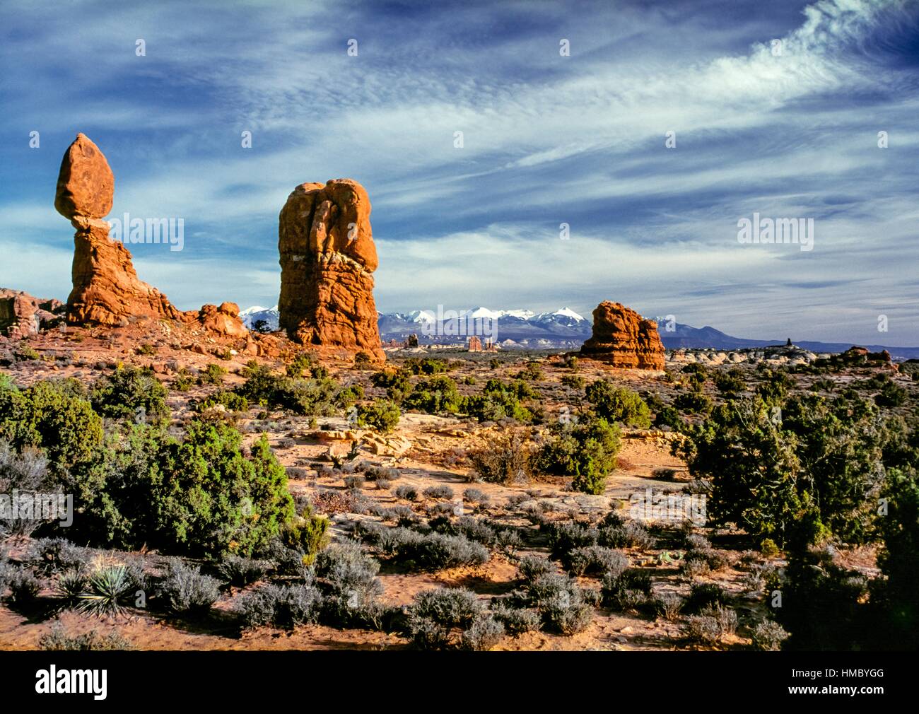 The Balanced Rock, Arches National Park, Utah, USA Stock Photo - Alamy