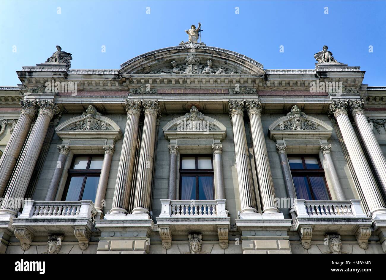 Switzerland geneva place neuve grand hi-res stock photography and ...