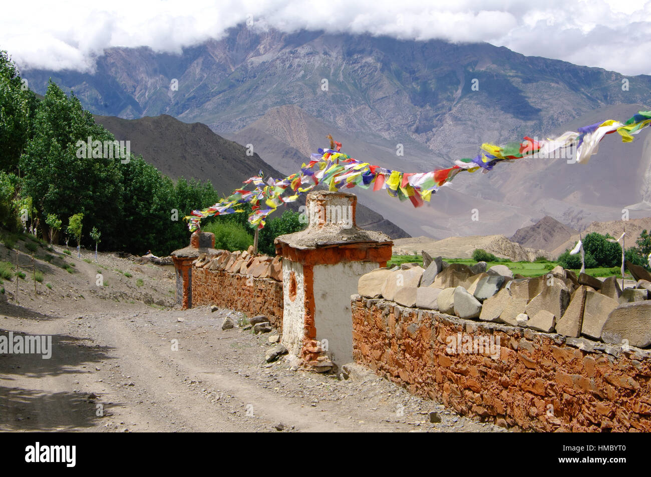 The village of Jharkot, in Lower Mustang. Nepal Stock Photo - Alamy