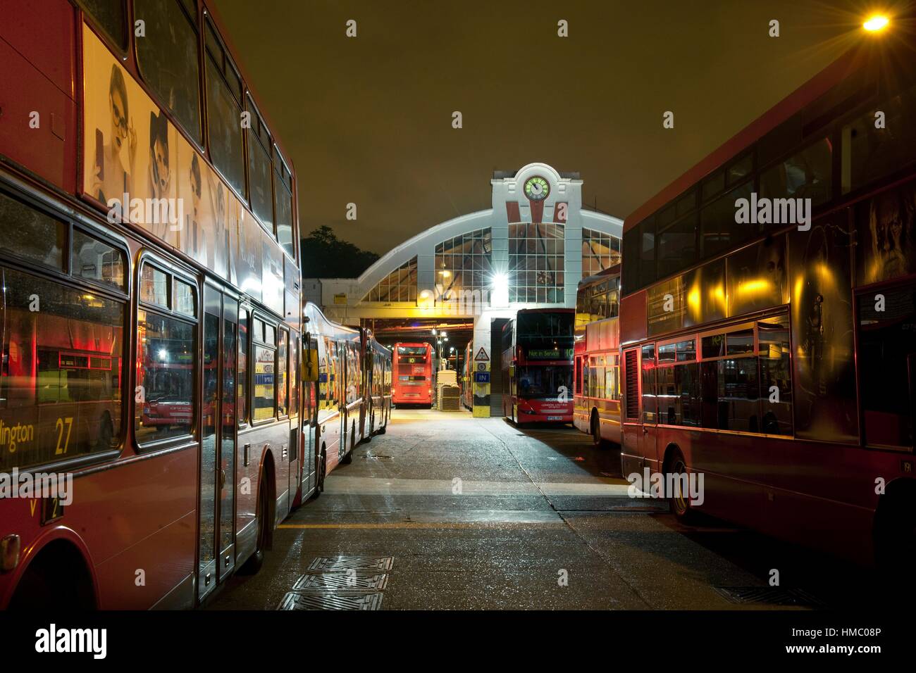 London transport bus depot hi-res stock photography and images - Alamy