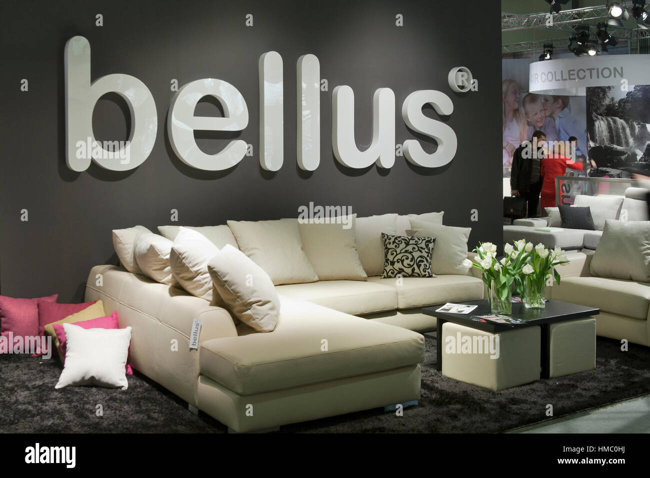 KIEV, UKRAINE - MARCH 14: Visitors visit Bellus booth during Kyiv ...