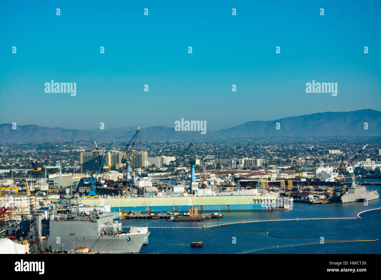 Shipyard in the bay of San Diego,California Stock Photo - Alamy