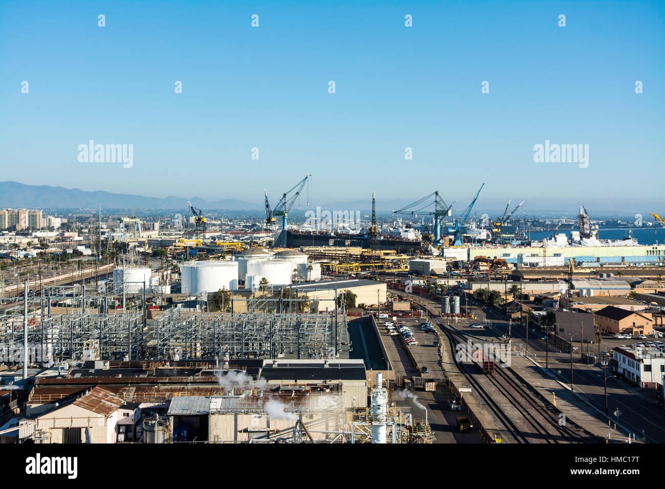 Shipyard in the bay of San Diego,California Stock Photo - Alamy