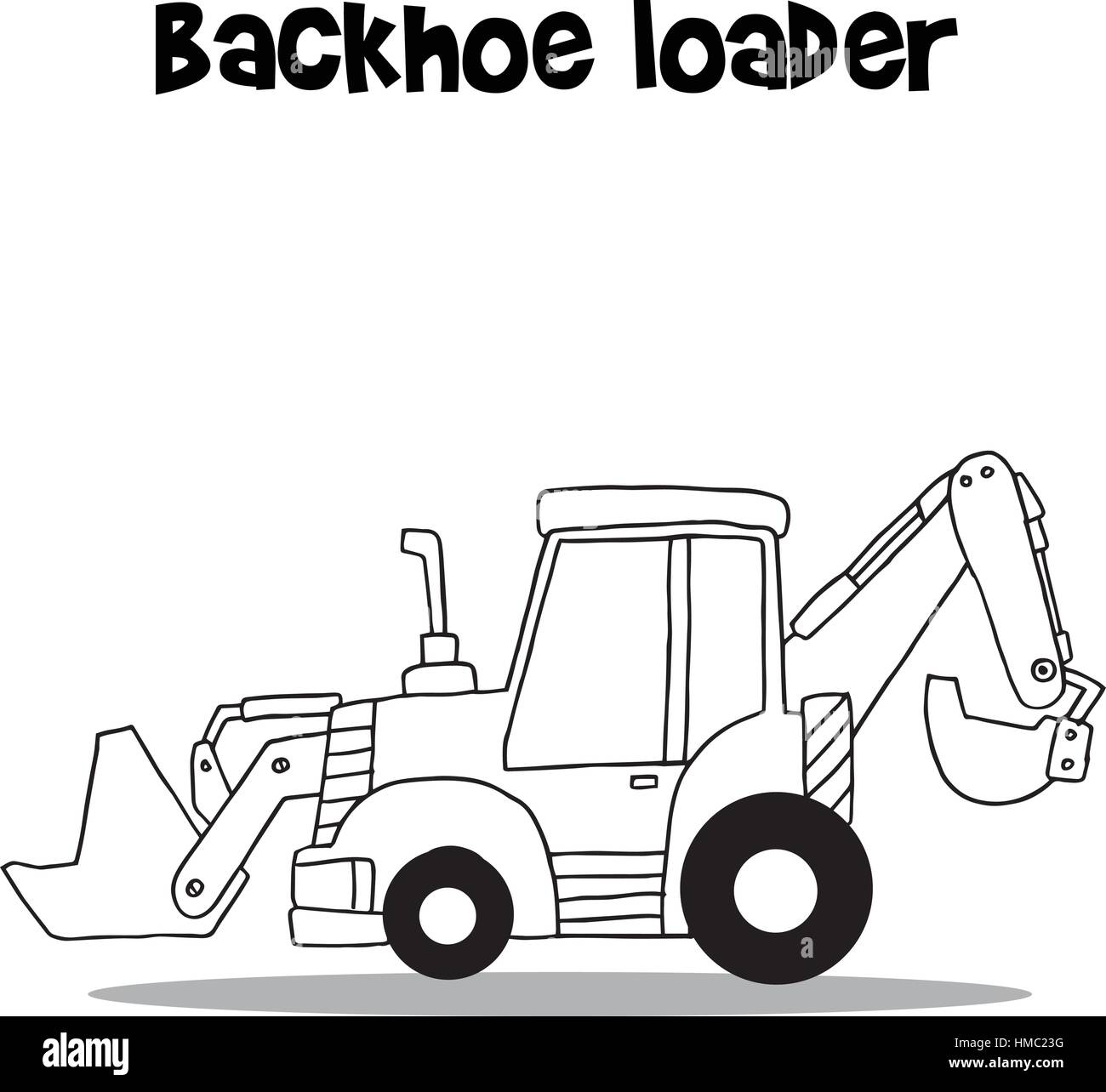 Backhoe Drawing