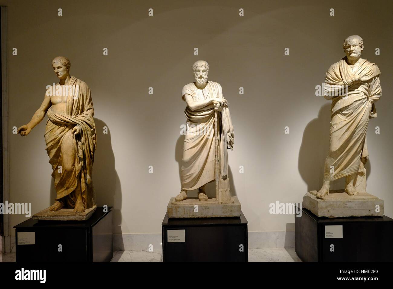 Marble sculptures of Distinguished Roman, Homer and Aeschines, from ...