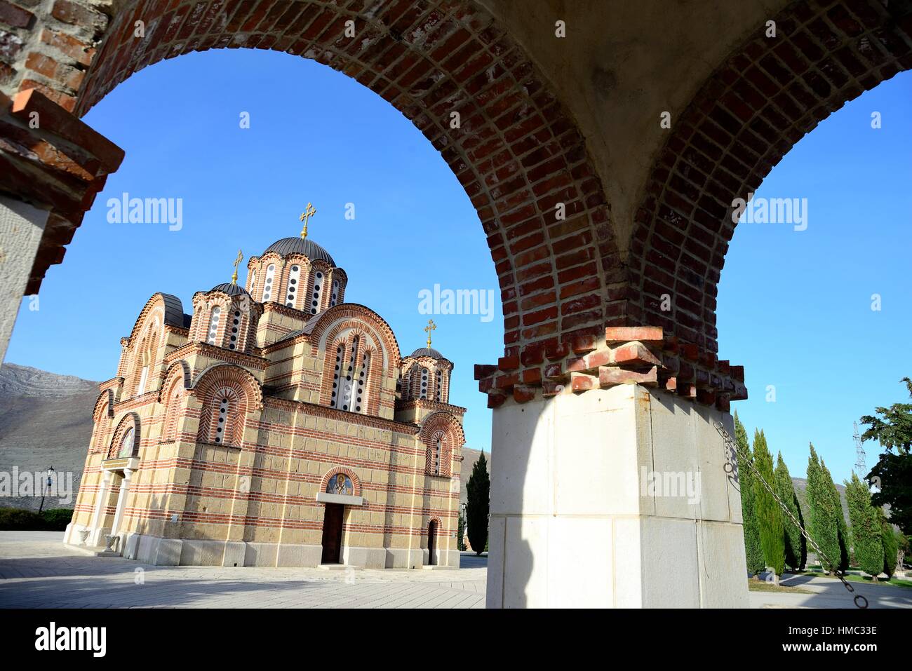 Gracanica monastery in Trebinje, Bosnia and Herzegovina Stock Photo - Alamy