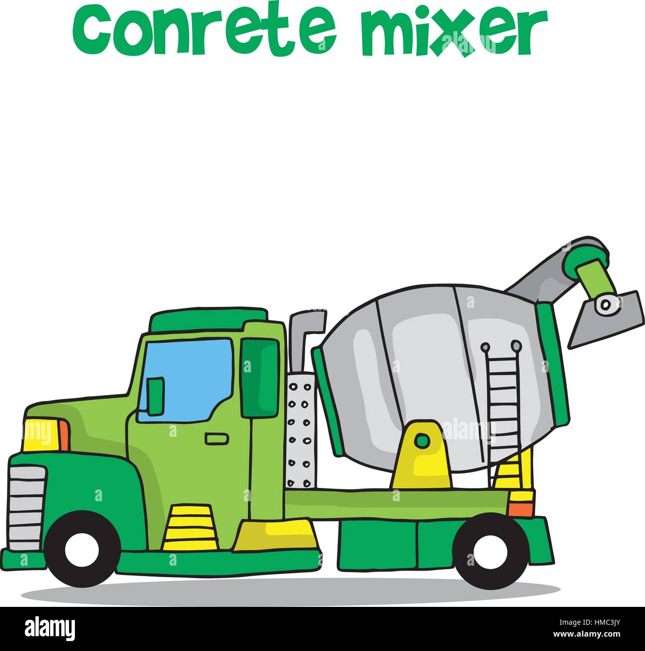 Cement Mixer Truck Clip Art