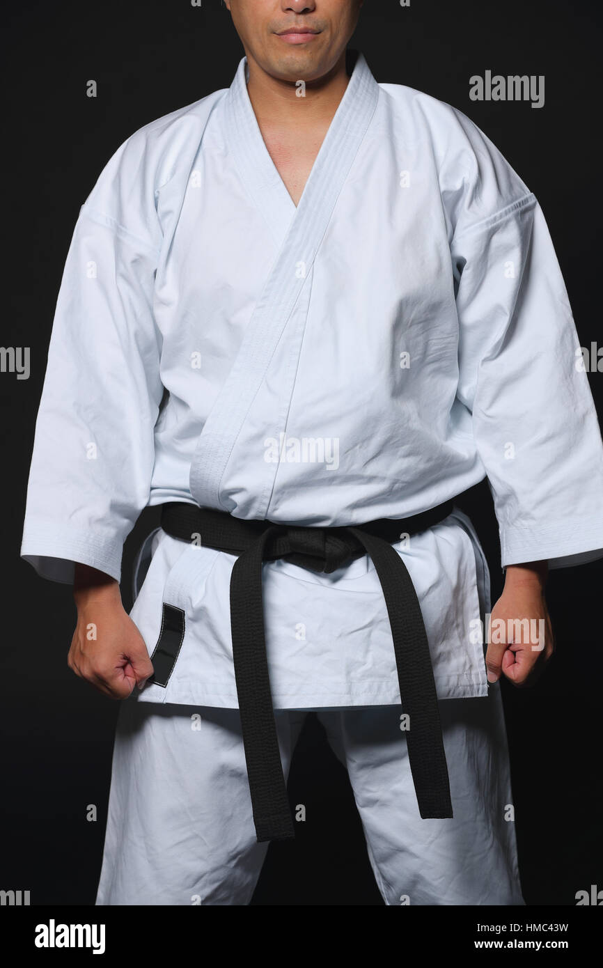 Japanese karate master Stock Photo - Alamy