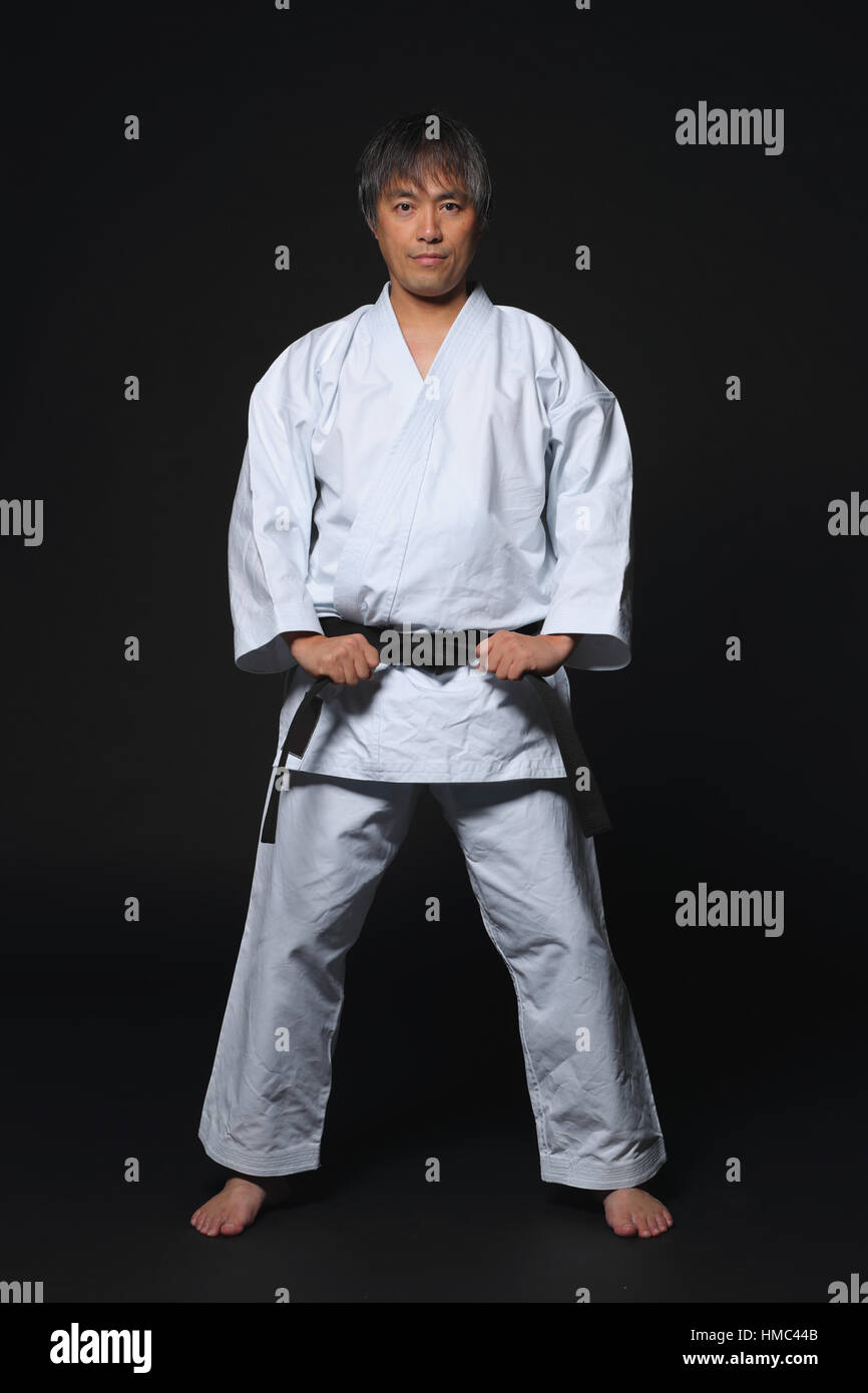 Japanese karate master Stock Photo - Alamy