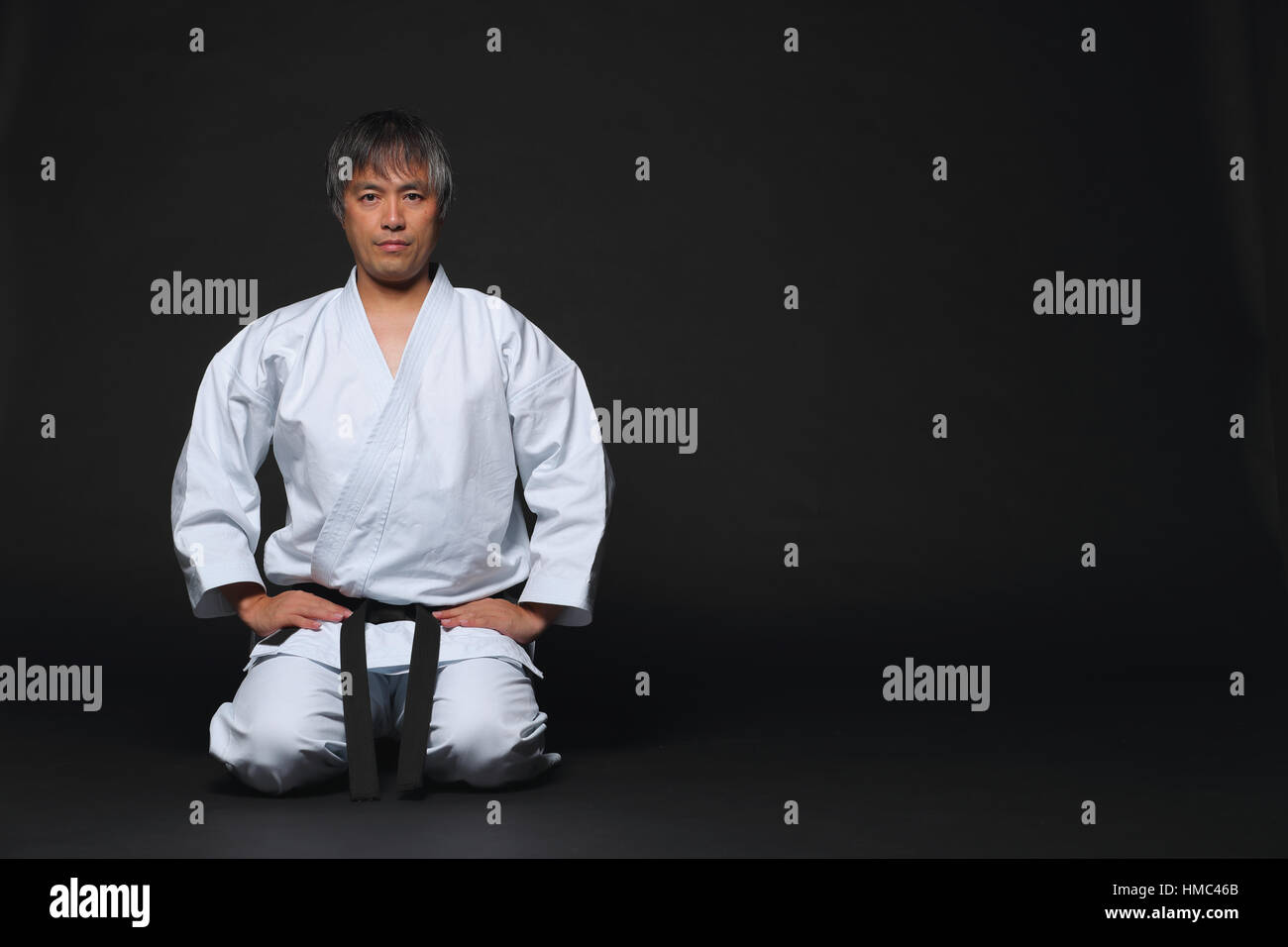 Japanese karate master Stock Photo - Alamy