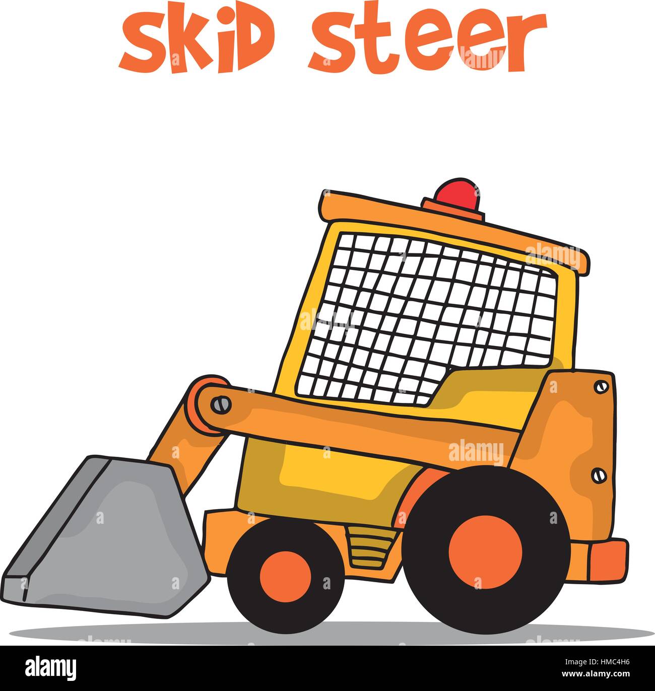 Cartoon skid steer hi-res stock photography and images - Alamy