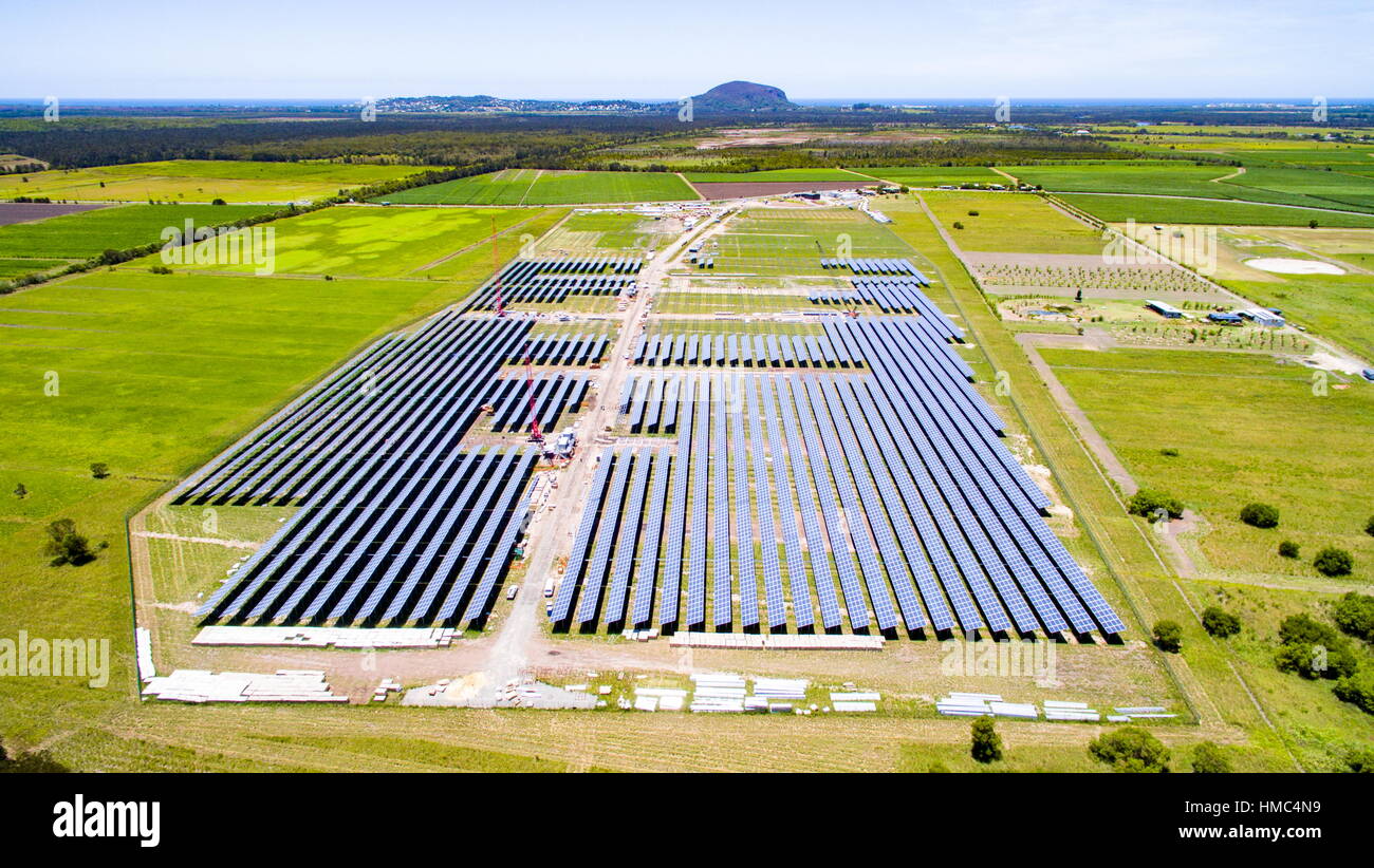 The Sunshine Coast Solar Farm at Valdora, near Yandina and Coolum, on ...