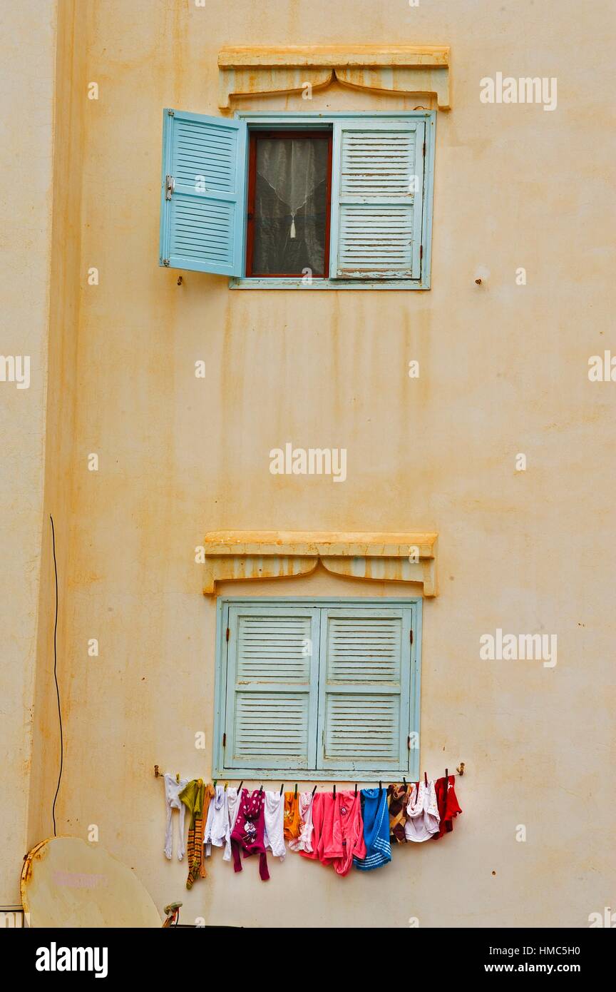 laundry drying, Sidi Ifni, MoroccoSidi Ifni, Morocco Stock Photo - Alamy