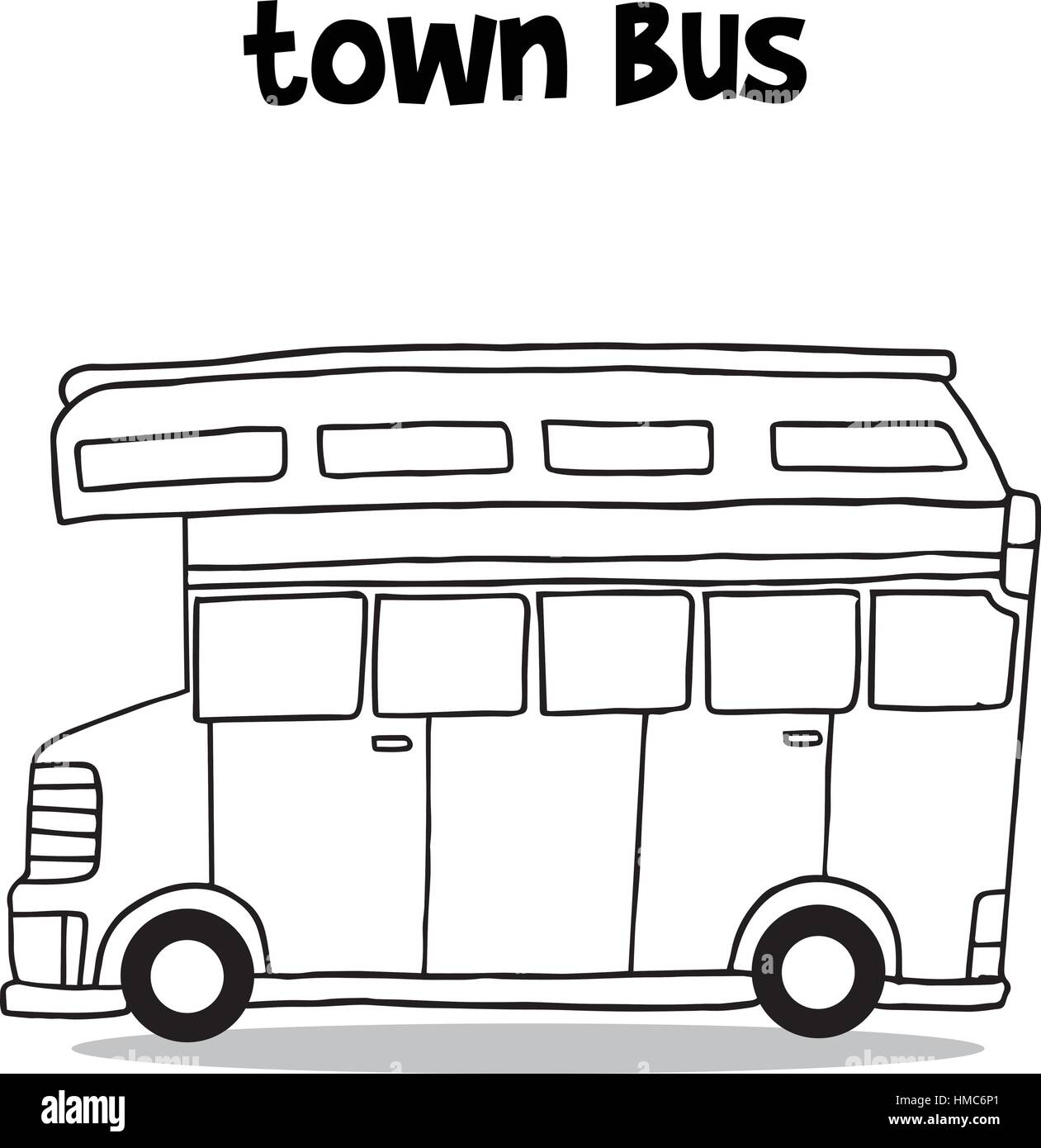 Transportation of town bus collection Stock Vector Image & Art - Alamy