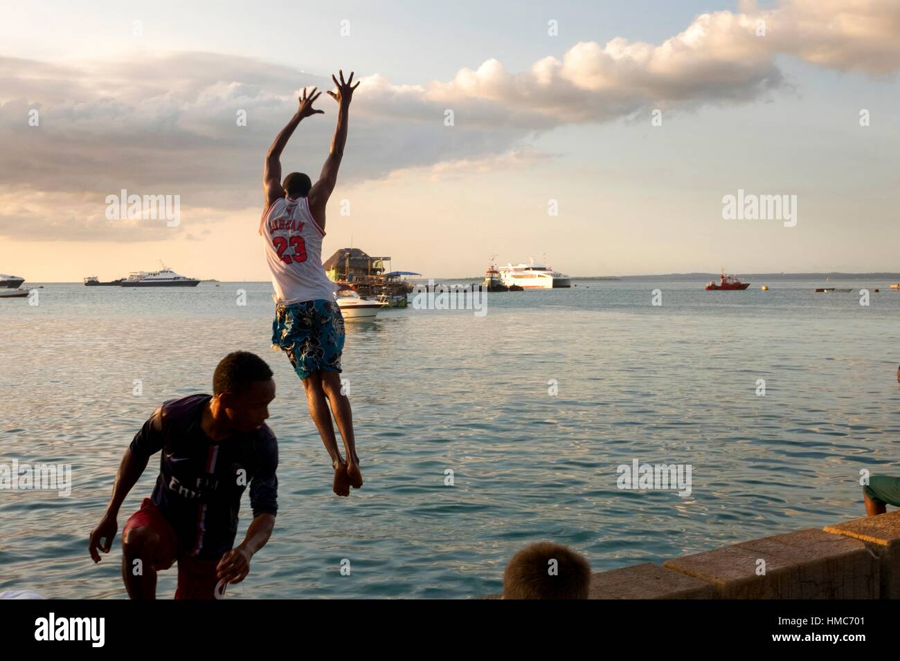 Child jumping africa hi-res stock photography and images - Alamy