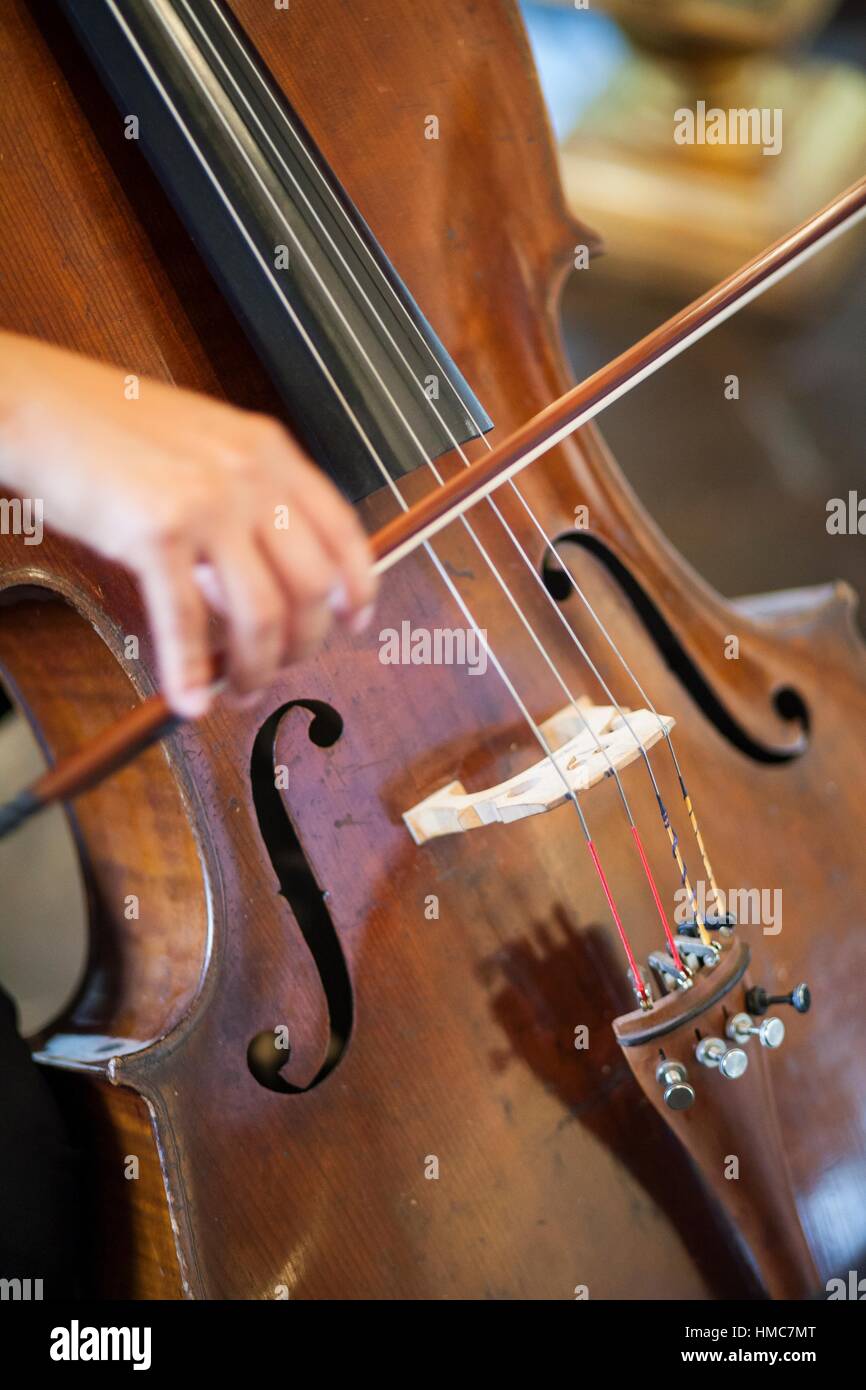 Cellist hand hi-res stock photography and images - Alamy