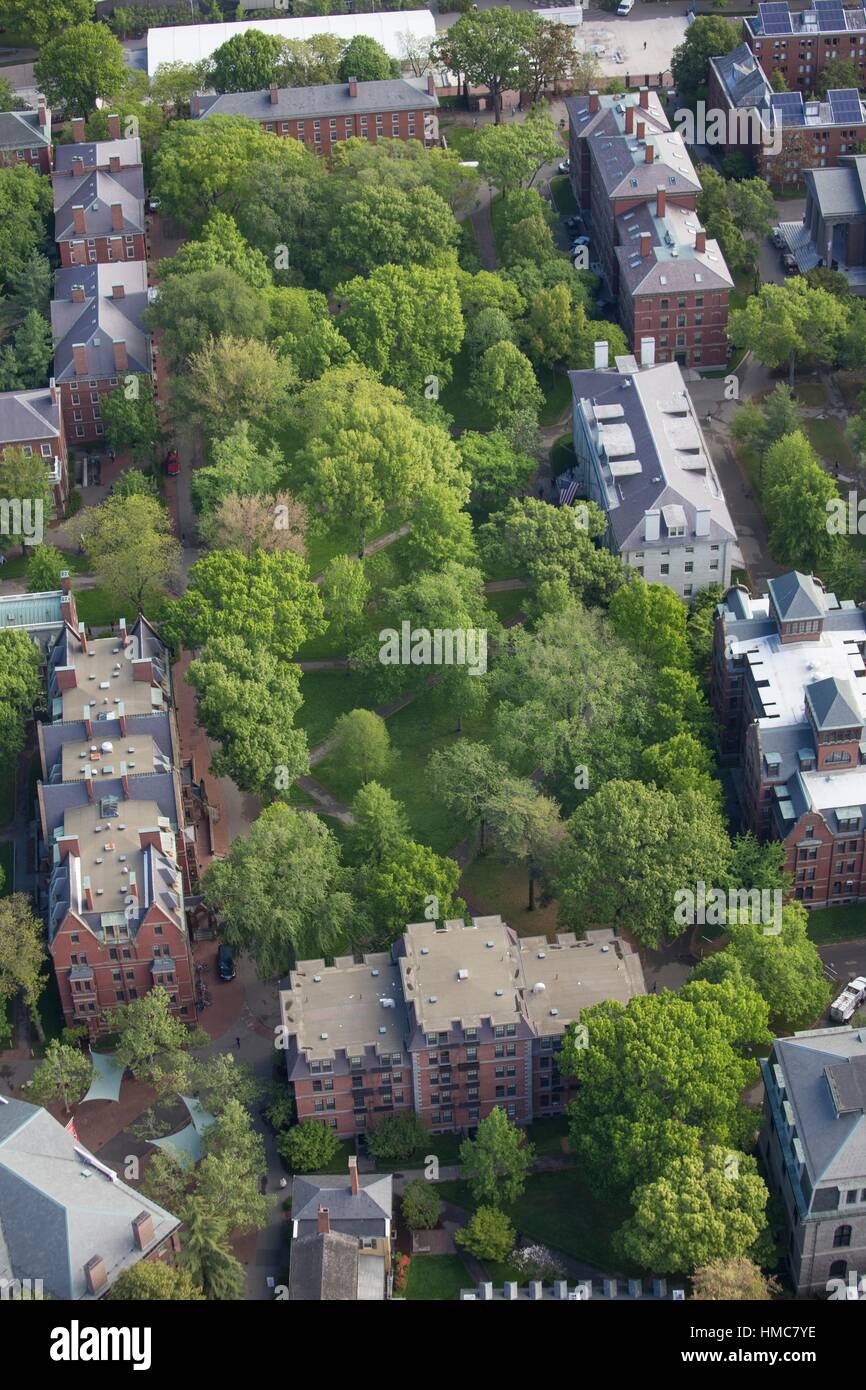 Harvard campus from above hi-res stock photography and images - Alamy