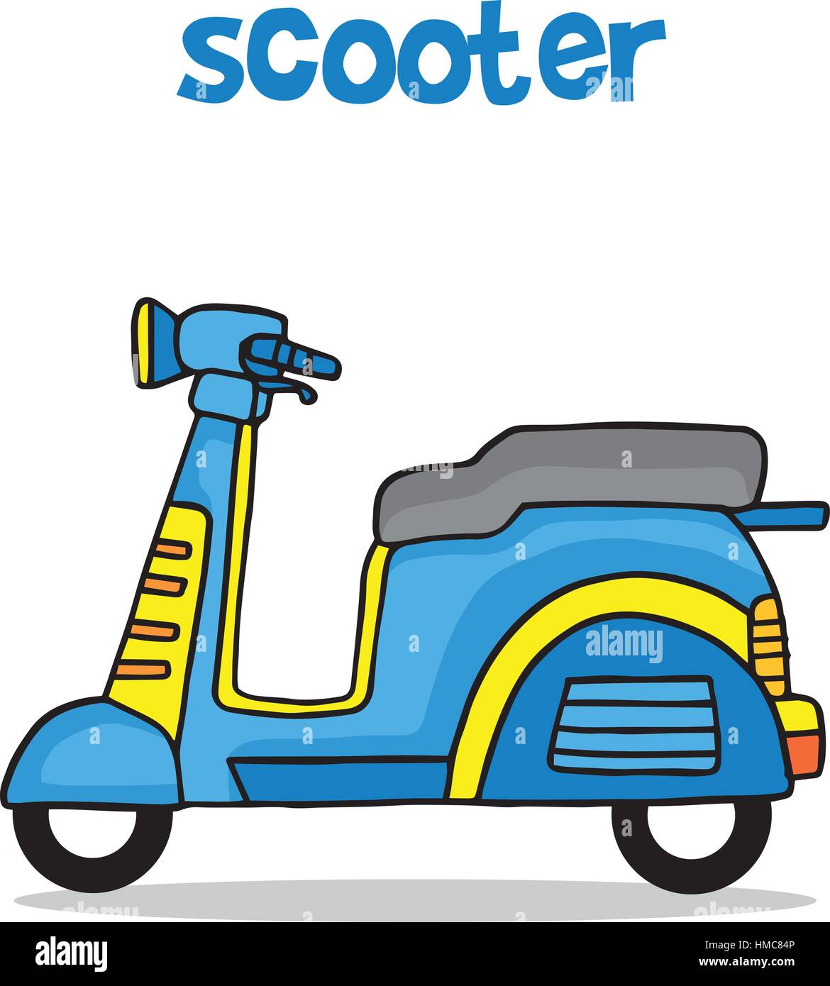 Cartoon design scooter for kids Stock Vector Image & Art - Alamy