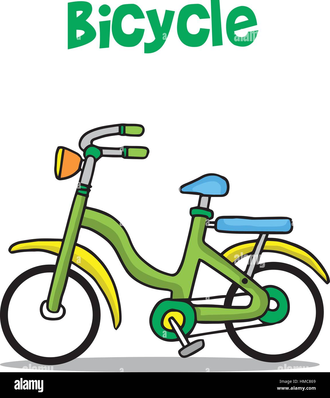 Collection of bicycle cartoon vector art Stock Vector Image & Art - Alamy