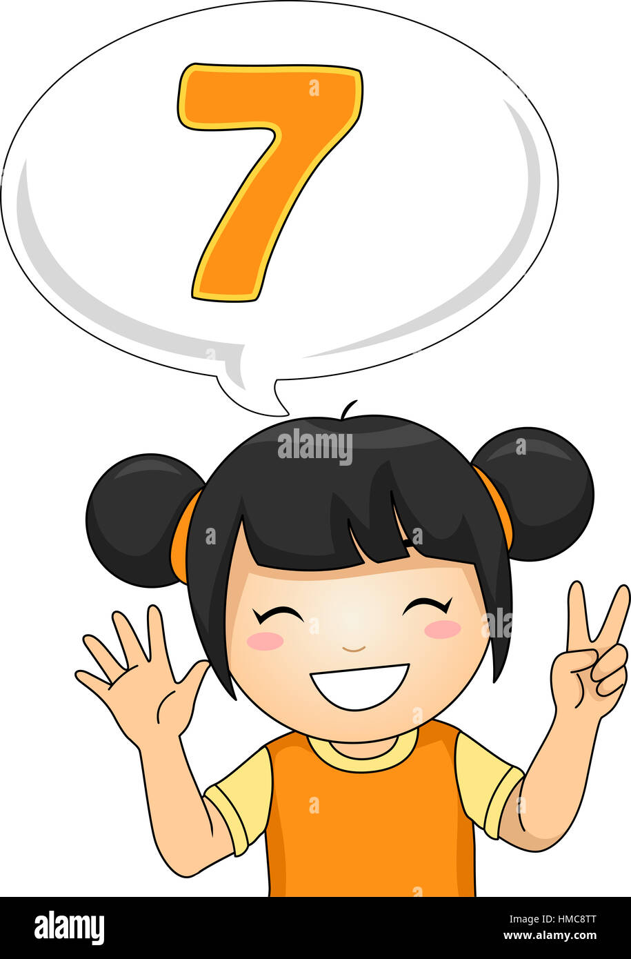 Cartoon illustration educational counting math hi-res stock photography ...