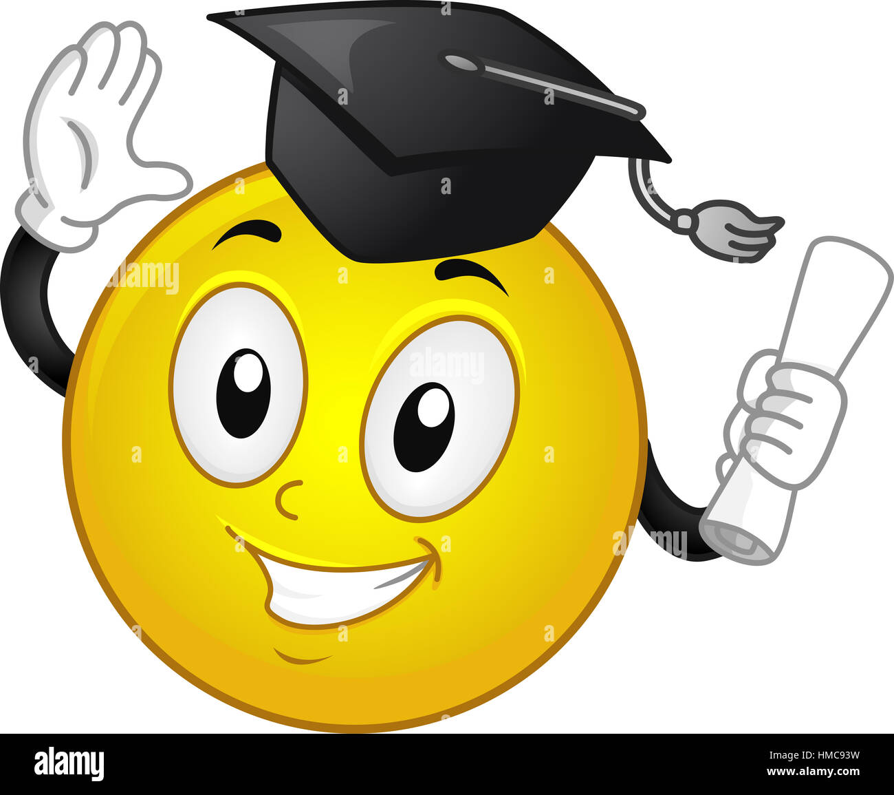 Graduation Smiley Face