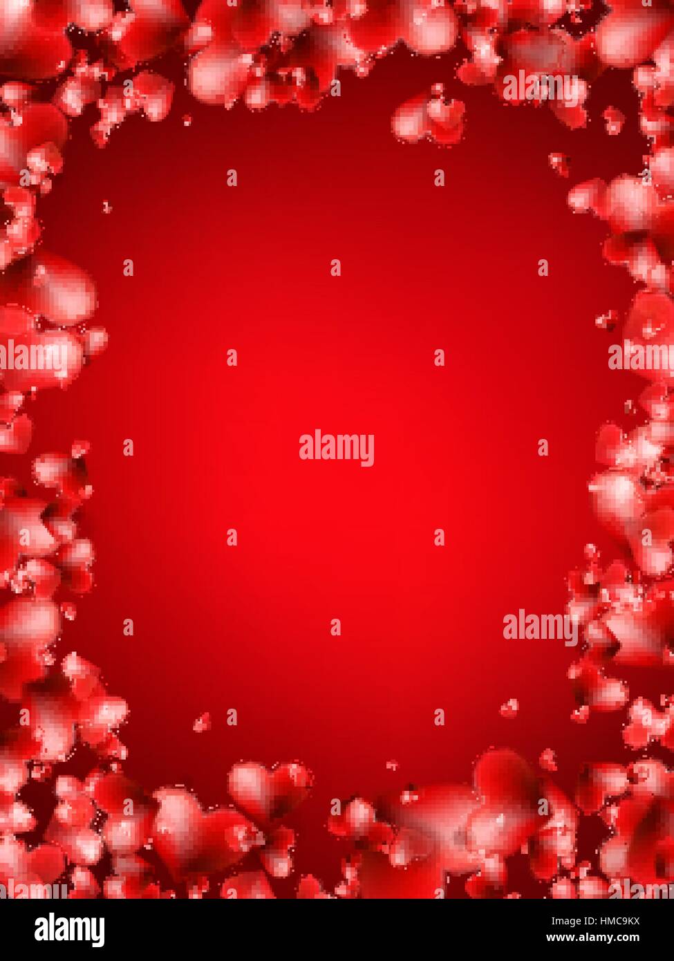 Background from red hearts. + EPS10 vector file Stock Vector Image ...