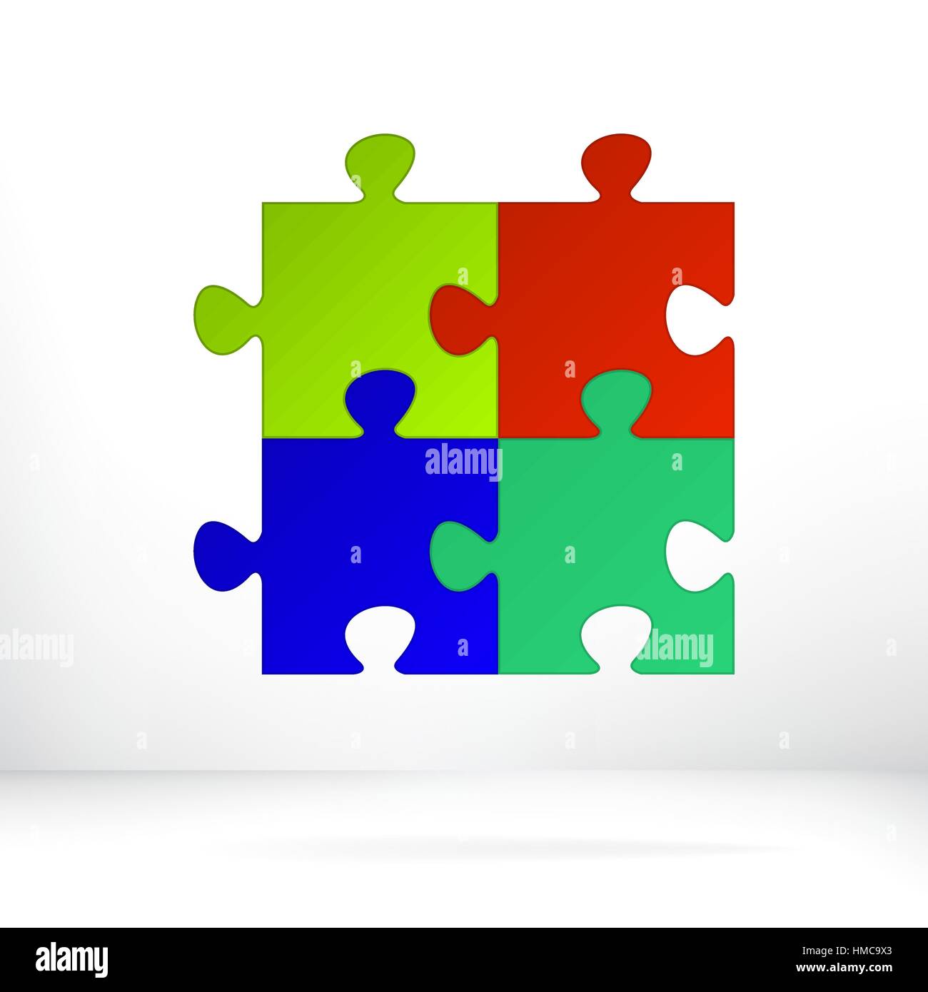Puzzle abstract illustration concept. + EPS8 vector file Stock Vector ...