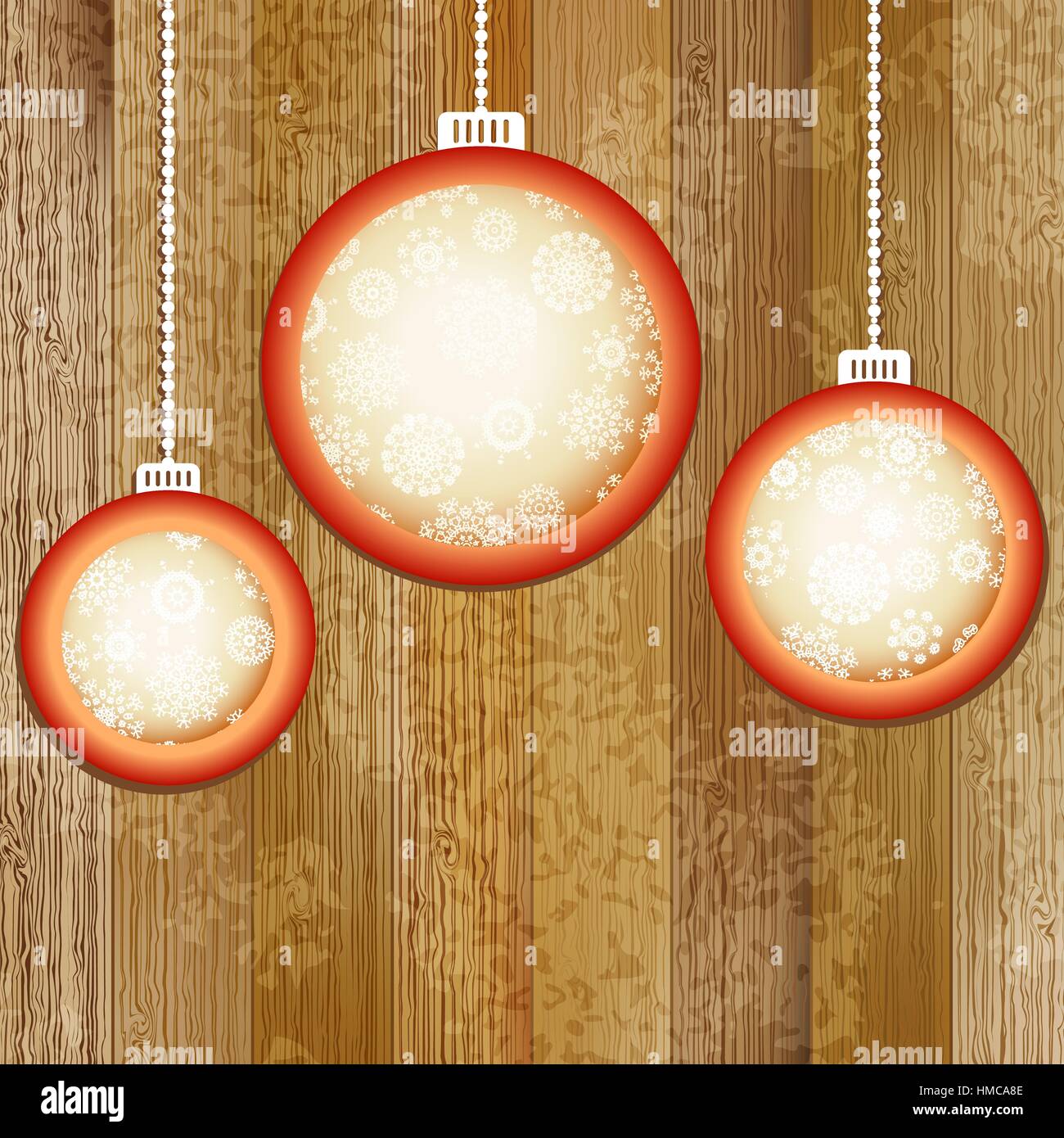 Christmas balls with place for copyspace. + EPS8 vector file Stock ...