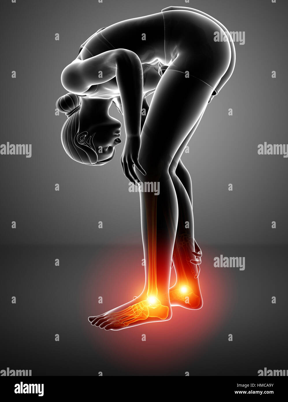 human body anatomy with joint pain Stock Photo - Alamy