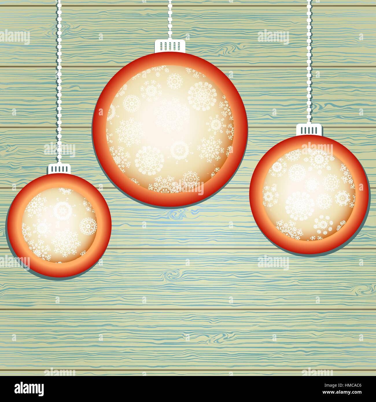 Christmas balls with place for copyspace. + EPS8 vector file Stock ...